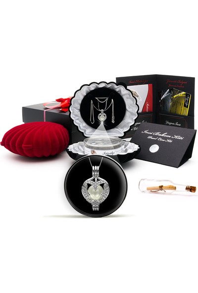 İstiridye İnci Kelebek Kolye Set (Aa Akoya) İstiridye İnci Kelebek Kolye Set (Aa Akoya)