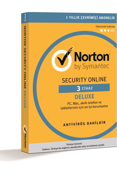 Norton Security Deluxe / 3 Cihaz / 1 Yıl Dijital Lisans Norton Security Deluxe / 3 Cihaz / 1 Yıl Dijital Lisans