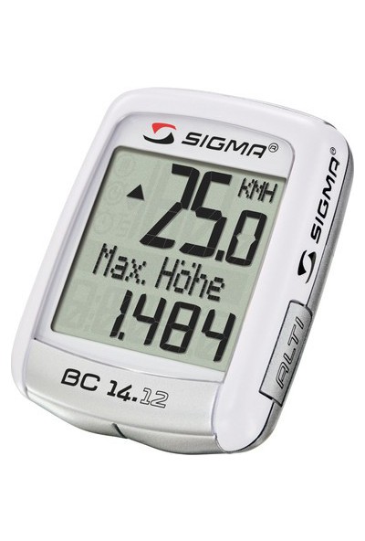 Sigma Km Saati Bc 14.12 Altimetreli Kablolu Beyaz Sigma Km Saati Bc 14.12 Altimetreli Kablolu Beyaz