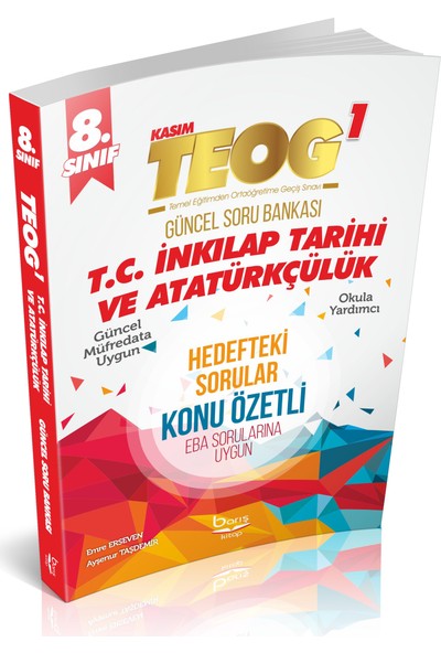 Barış Kitap Teog 1 T.C İnkılap Tarihi Ve Atatürkçülük Güncel Soru Bankası Barış Kitap 8. Sınıf Barış Kitap Teog 1 T.C İnkılap Tarihi Ve Atatürkçülük Güncel Soru Bankası Barış Kitap 8. Sınıf