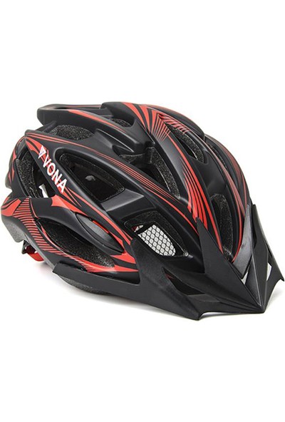 Vona Kask Mv-88 Siyah-Kırmızı Xl