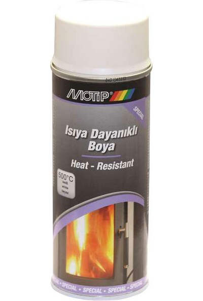 Motip Boya Isıya Dayanıklı Beyaz 500C 400Ml Motip Boya Isıya Dayanıklı Beyaz 500C 400Ml