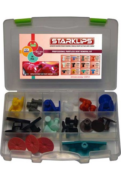 Starklips Profesyonel Pdr Boyasız Göçük Düzeltme Seti 12X3 36 Parça