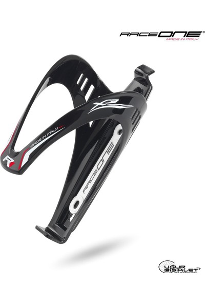 Raceone X3 Siyah-Beyaz Matara Kafesi Raceone X3 Siyah-Beyaz Matara Kafesi