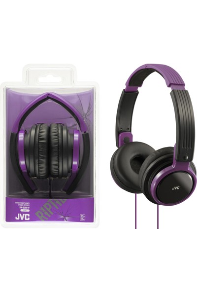 JVC HAS-200VJ RIPTIDZ Serisi Kulak Üstü Mor Renk DJ Kulaklık