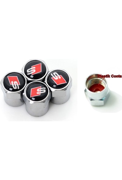 Nxt Sline Sibop Kapağı Metal 4 Adet Audi Sibop