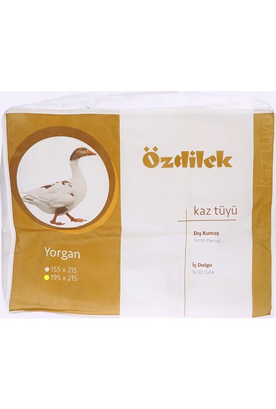 Özdilek Kaz Tüyü Çift Kişilik Yorgan