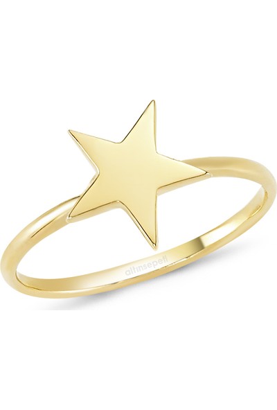 AltınSepeti Altın Taşsız Yıldız Yüzük AS213YZR2 11 AltınSepeti Altın Taşsız Yıldız Yüzük AS213YZR2 11