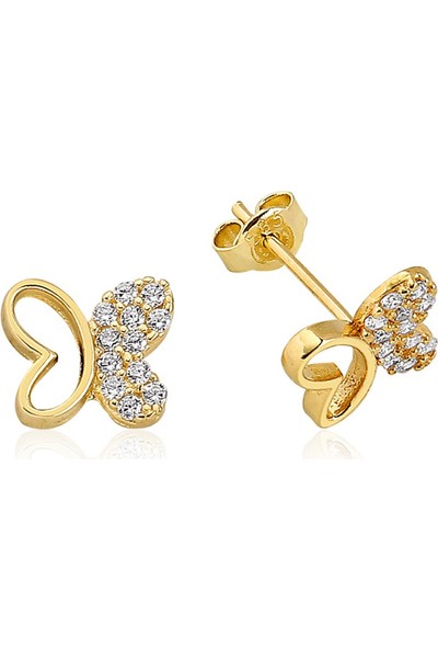 AltınSepeti Kelebek Altın Küpe AS119KP