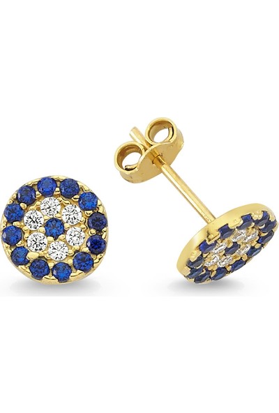 AltınSepeti Nazarboncuklu Altın Küpe AS12KP