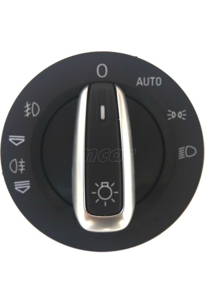 Wolcar Audi Q7 2007 Sonrası Far Açma Anahtarı Kromlu