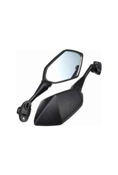 Motospartan Motosiklet Aynası Takım (Qy1108)-C-F Uzun Saplı Honda Cbr600F Hyosung Gt250Rr Kawasakı Nınja 250