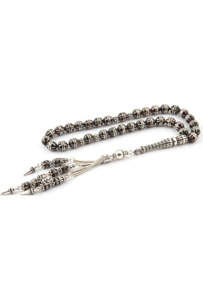 İnan Tesbih Kuka Gümüş Sarma Mineli Tesbih Gümüş Püskül İnan Tesbih Kuka Gümüş Sarma Mineli Tesbih Gümüş Püskül