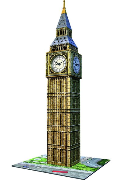 Ravensburger 3 Boyutlu 216 Parçalı Plastik Puzzle Big Ben (Gerçek Saat Mekanizmalı)-125869