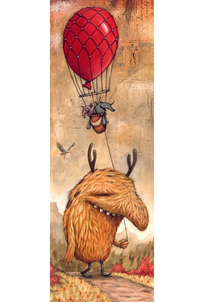 Heye Red Balloon 1000 Parça Panorama Puzzle (Zozoville) Heye Red Balloon 1000 Parça Panorama Puzzle (Zozoville)