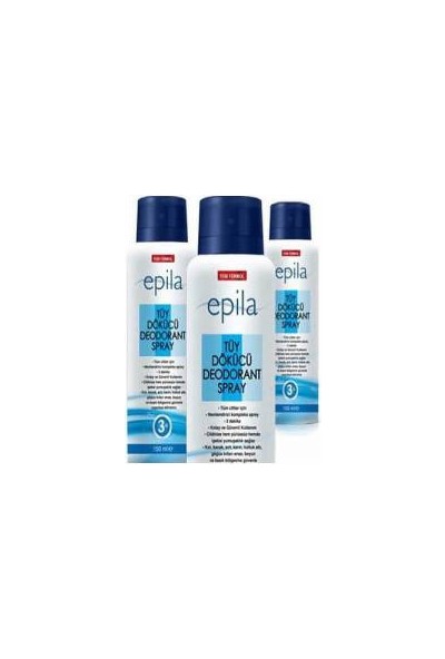 Epila Plus - Tüy Dökücü Deodorant Sprey