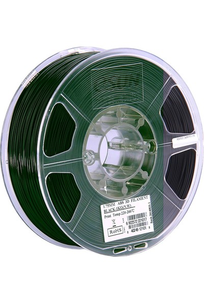 eSUN Abs+Siyah 1,75 mm Filament eSUN Abs+Siyah 1,75 mm Filament