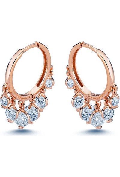 Bella Gloria Şakira Roz Gümüş Küpe (Gp00145) Bella Gloria Şakira Roz Gümüş Küpe (Gp00145)