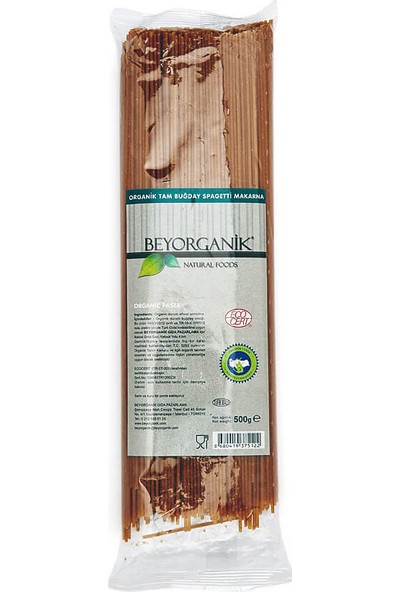 Beyorganik Organik Spagetti Makarna - Tam Buğday 500 Gr.