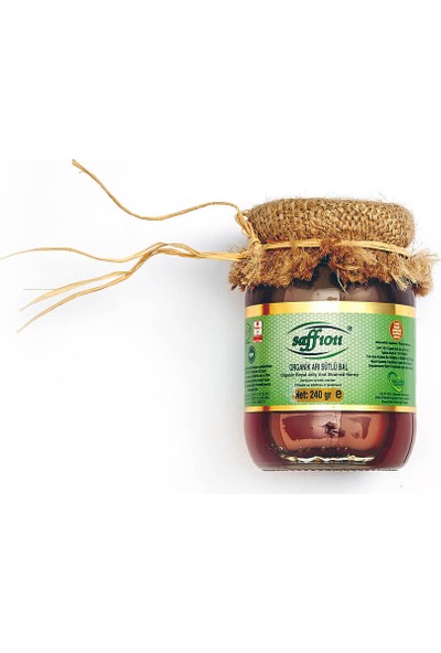 Saff 1011 Organik Arı Sütlü Bal 240 Gr. Saff 1011 Organik Arı Sütlü Bal 240 Gr.