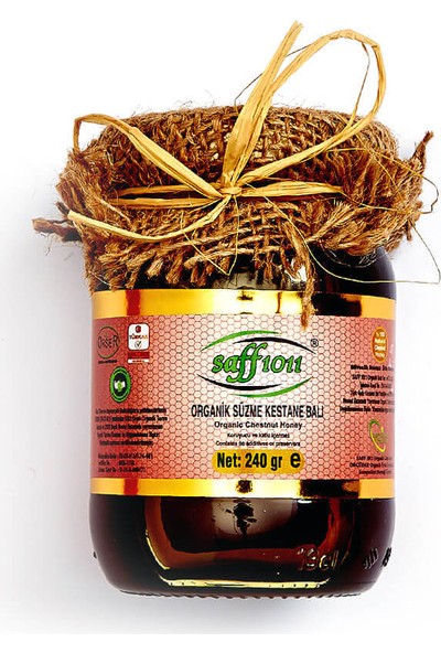 Saff 1011 Organik Süzme Kestane Balı 240 Gr. Saff 1011 Organik Süzme Kestane Balı 240 Gr.