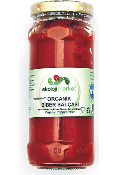 Ekoloji Market Organik Biber Salçası 250 cc.