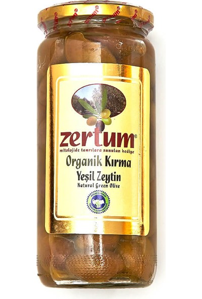 Zertum Organik Kırma Yeşil Zeytin 760 Gr. Zertum Organik Kırma Yeşil Zeytin 760 Gr.