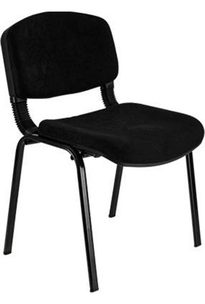 Türksit Form Sandalye 2'li Siyah - Kumaş