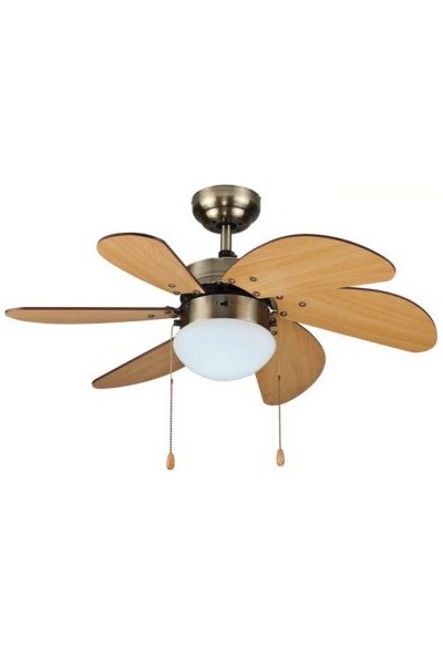 Kaşkar Aydınlatmalı 6 Kanatlı Tavan Vantilatörü 55W Antik L36009 Kaşkar Aydınlatmalı 6 Kanatlı Tavan Vantilatörü 55W Antik L36009