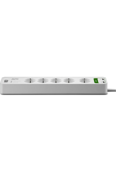 Schneider Electric APC 5'li Akım Korumalı Priz ve 2 USB Girişi 5V-2.4A PM5U-GR