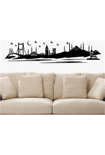 İstanbul Kadife Duvar Sticker 195X45 Cm
