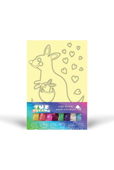 Kanguru Ve Yavrusu Tuz Boyama KB-067