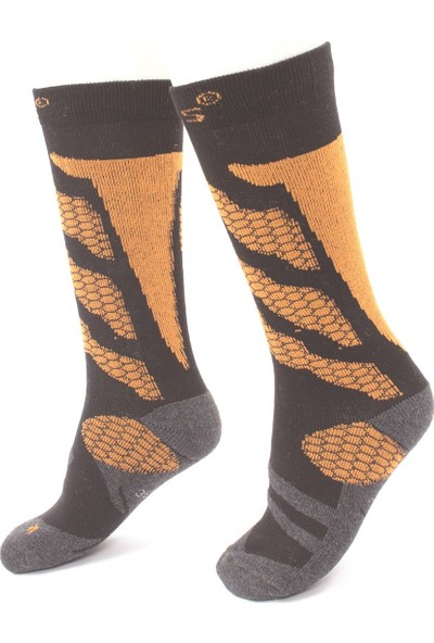 2AS - Thermolite Kayak Çorabı Siyah - Turuncu