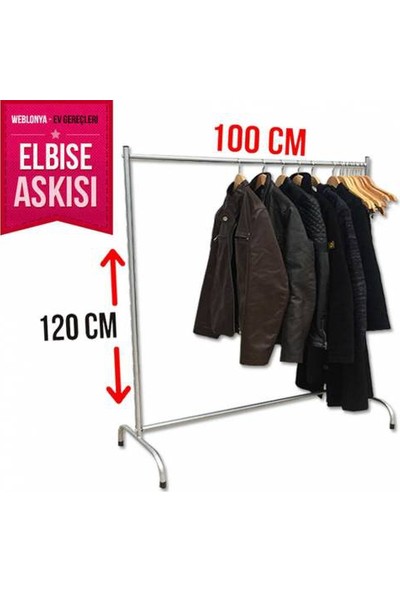 Elbise Askısı Ayaklı Askılık Metal Askı 6004