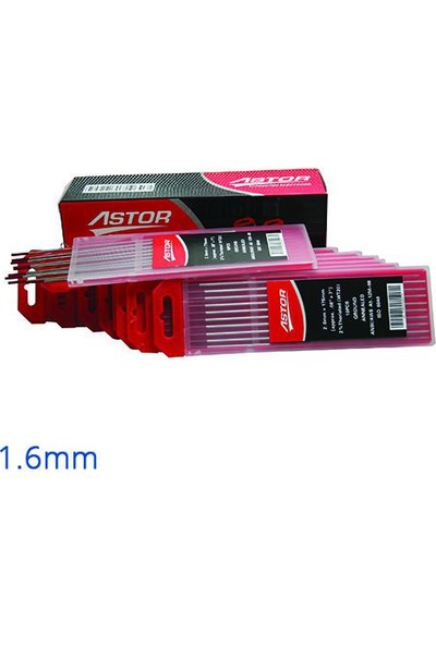 Astor Tungsten Elektrod 1.6 Mm 10’Lu Paket