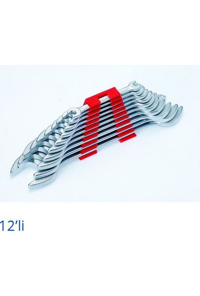 İzeltaş Çatal İki Ağız Anahtar Takımı Kısa Boy 12'Li