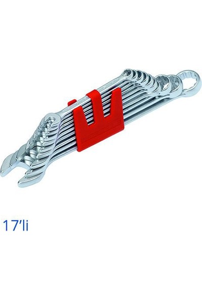 İzeltaş Kombine Anahtar Takımı Kısa Boy 17'Li