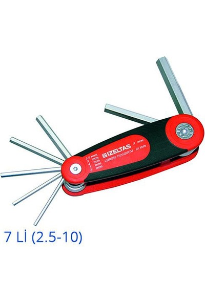 İzeltaş Kaset Allen Anahtar Tk. 7 Li (2,5-10) İzeltaş Kaset Allen Anahtar Tk. 7 Li (2,5-10)