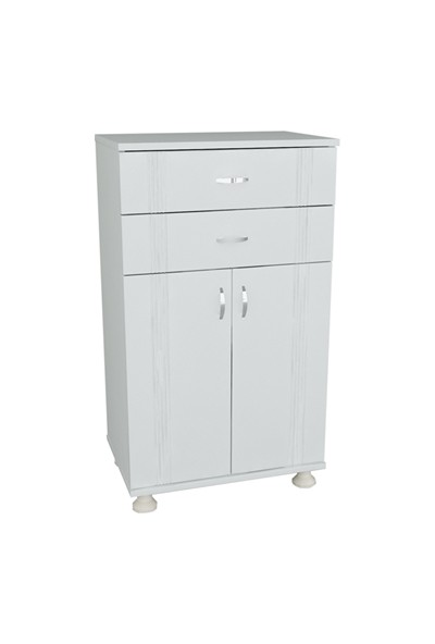 Osmanlı Mobilya Çift Çekmeceli Çok Amaçlı Lake Kapaklı Banyo - Mutfak Dolabı Geniş Osmanlı Mobilya Çift Çekmeceli Çok Amaçlı Lake Kapaklı Banyo - Mutfak Dolabı Geniş