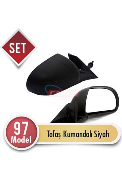 Carub Oto Ayna Dış Tofaş Kumandalı 97 Model Siyah