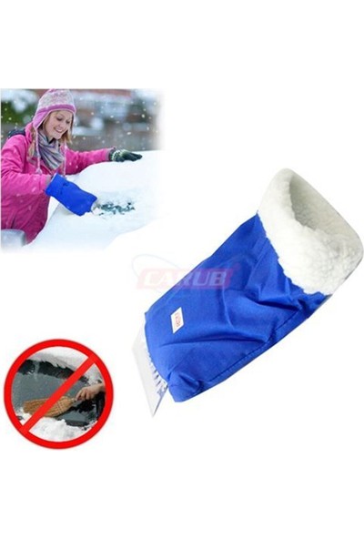 Carub Buz Kazıyıcısı Mavi Eldivenli