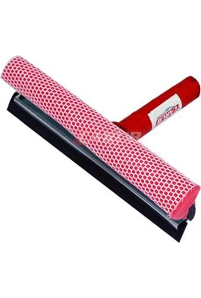 Carub Cam Çekçek Süngerli Saplı Metal Kırmızı