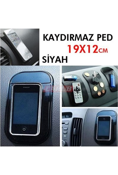 Carub Kaydırmaz Ped Elastik 19X12Cm Siyah