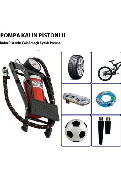Nettedarikcisi Ayak Hava Pompası Kalın Pistonlu