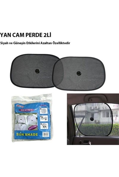 Nettedarikcisi Oto Güneşlik Yan Cam Perde Vantuzlu Siyah 2'li Nettedarikcisi Oto Güneşlik Yan Cam Perde Vantuzlu Siyah 2'li