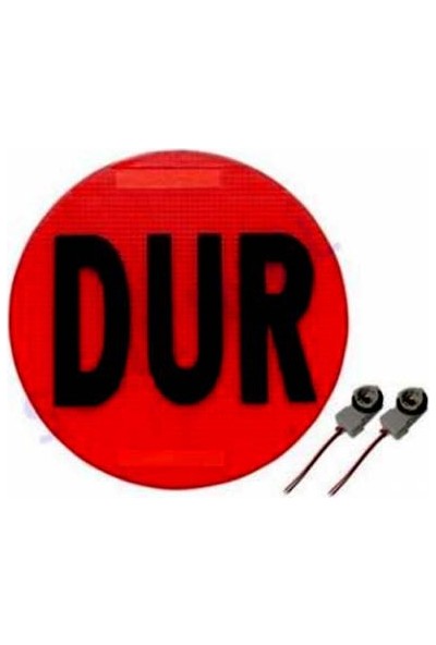 Eras Dur Levhası Işıklı Yuvarlak Beyaz