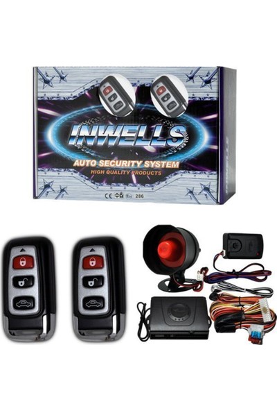 Nettedarikcisi İnwells Oto Alarmı 12V 3707