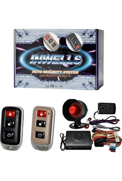 Nettedarikcisi İnwells Oto Alarmı 12V 3810