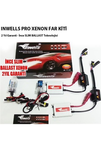 Nettedarikcisi İnwells H1 6000K Xenon Far Kiti Pro 12 V