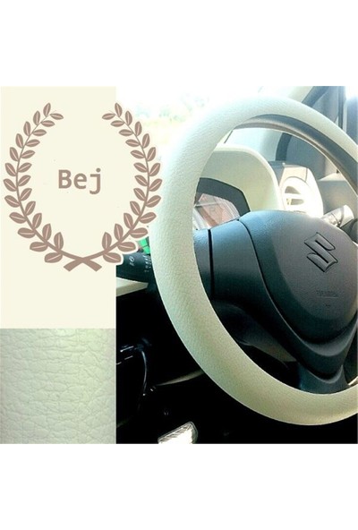 Nettedarikcisi Silikon Oto Direksiyon Kılıfı Bej 36-42 Cm Nettedarikcisi Silikon Oto Direksiyon Kılıfı Bej 36-42 Cm